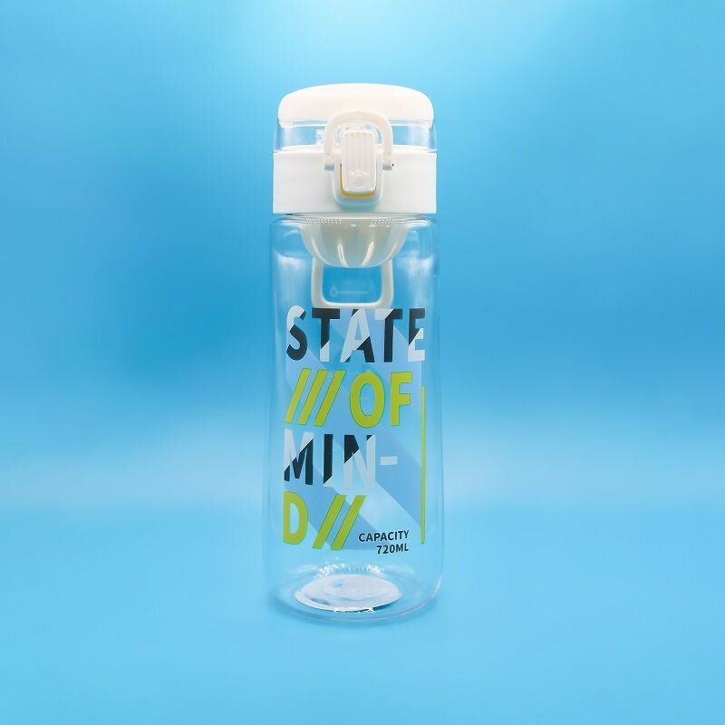 Бутылка спортивная State 720мл прозрачная белая