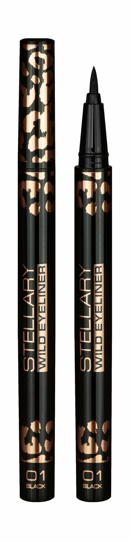 STELLARY Подводка фетровая для глаз Wild Eyeliner, 0,80 мл, 01 Черный