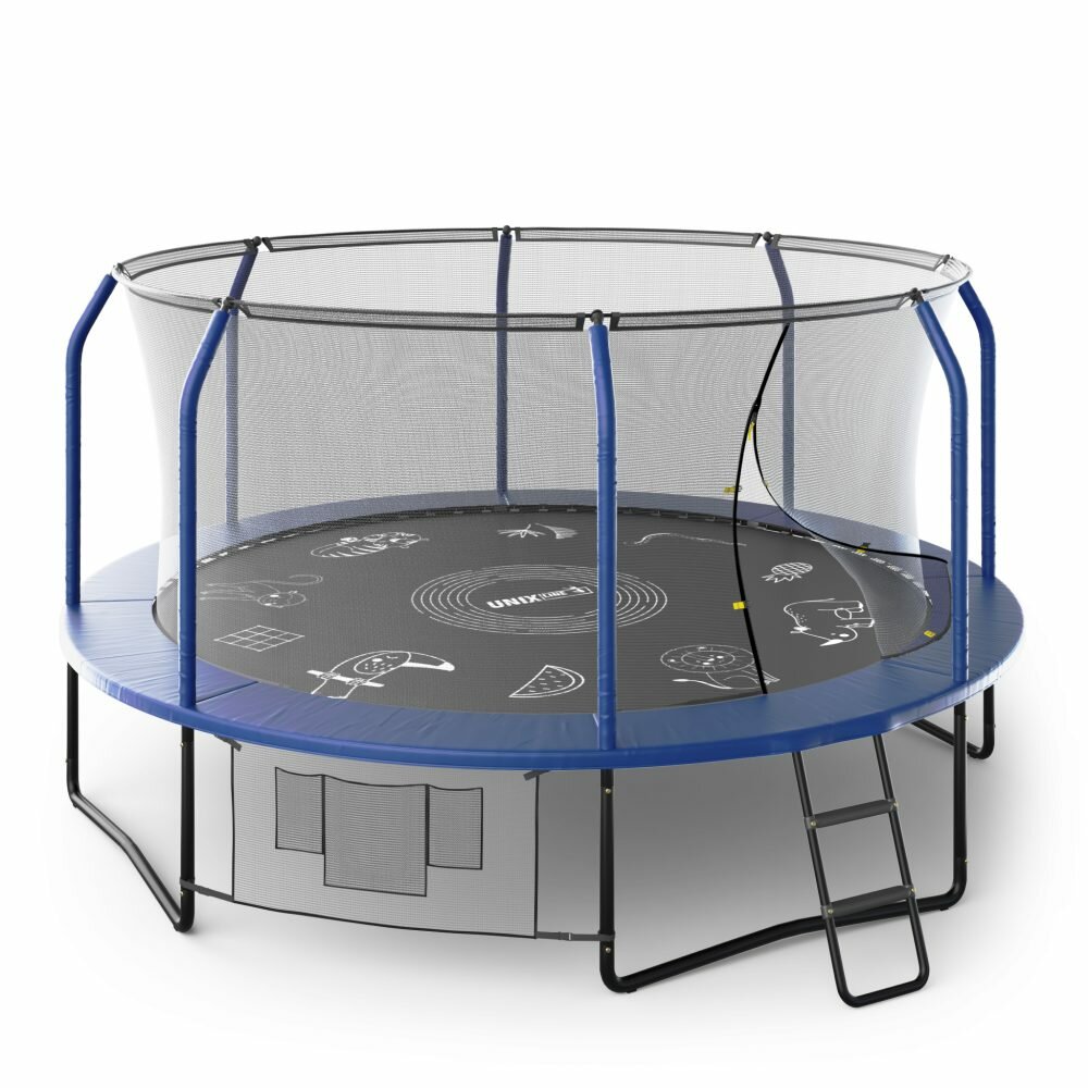 Батут UNIX line 14 ft (427 см) SUPREME GAME (Blue)