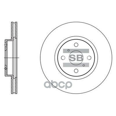 Тормозной диск SD4617 Sangsin brake арт. SD4617