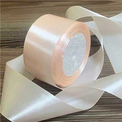 Лента атласная 50ммх23м шампань