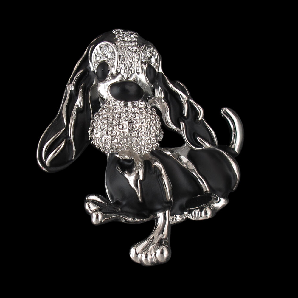 Брошь, стразы