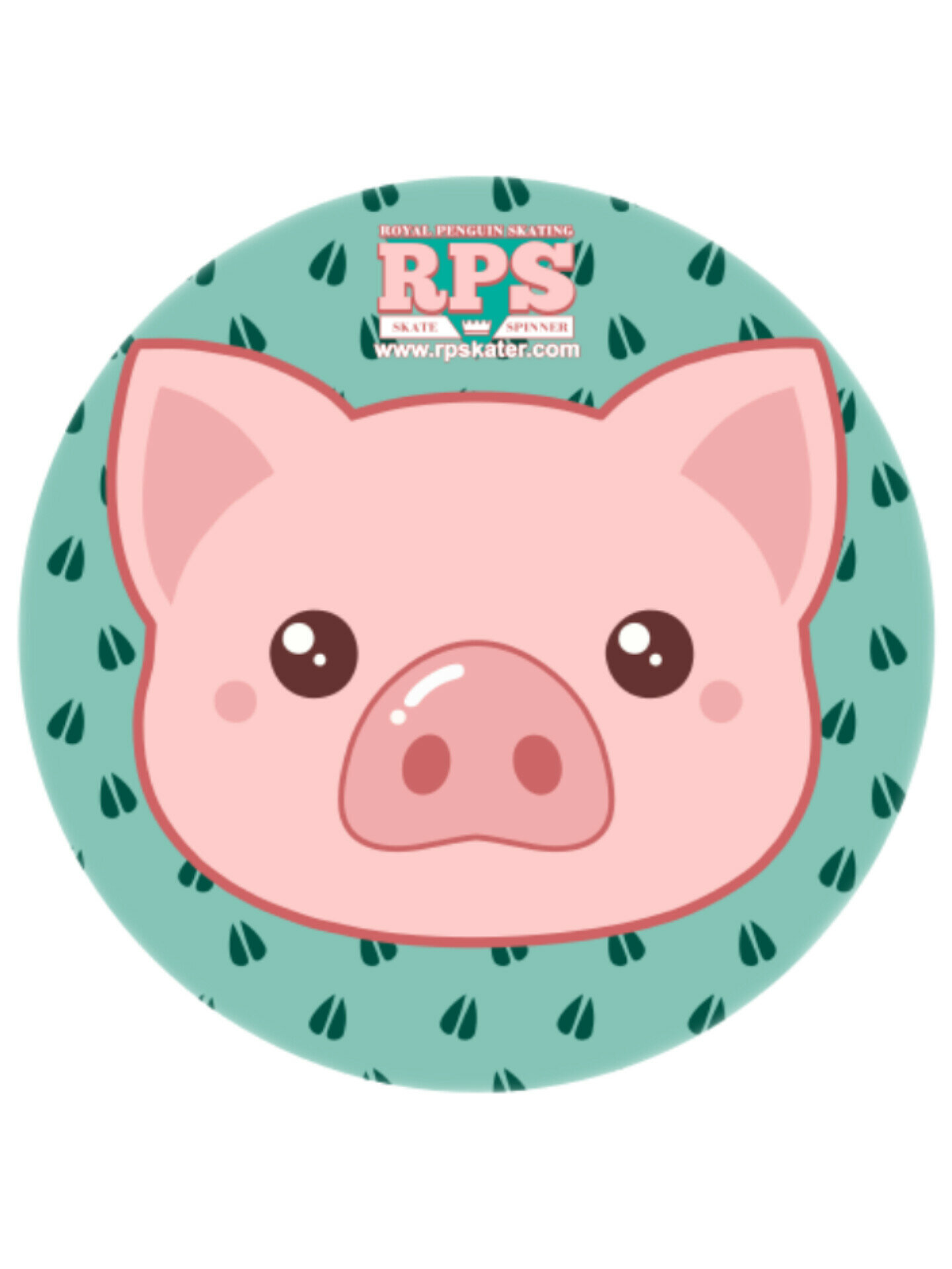 Спиннер-диск с рисунком RPS для отработки многооборотных прыжков и вращения "Хрюшка"