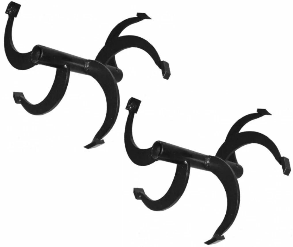 Фрезы спиральные D-30 мм, 350/230 мм, 5 зубов для мотоблока / культиватора Целина, Carver, Texas, Champion, Forza / 01.02.15