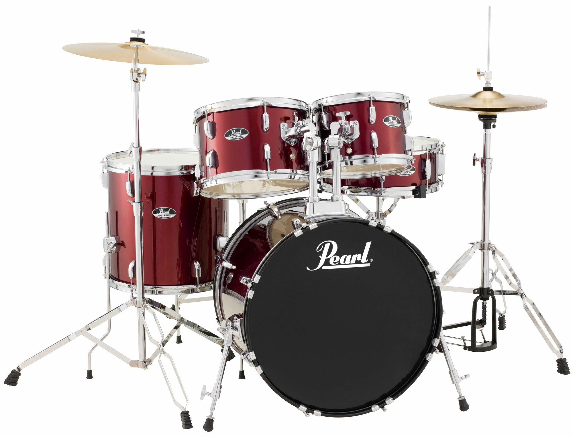 Pearl RS505C/ C91 ударная установка из 5-ти барабанов, цвет Red Wine, стойки и тарелки в комплекте