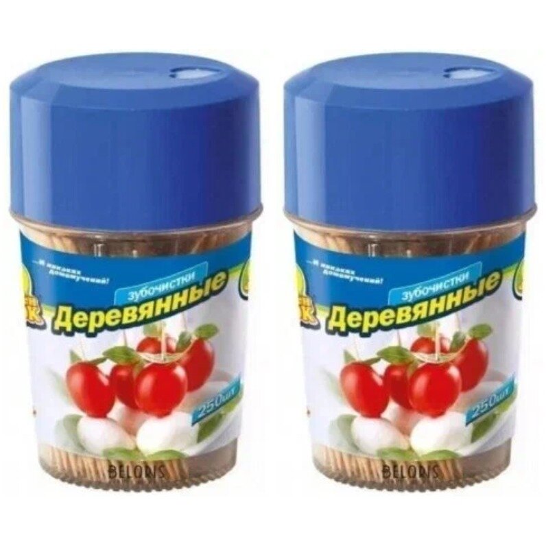 Зубочистки BIG City деревянные, 250 шт, 2 шт