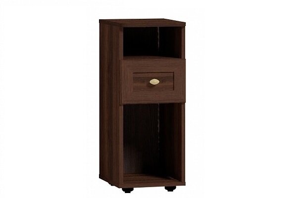 Тумба прикроватная высокая Sherlock 51, Орех Шоколадный, 28х70х35 см.