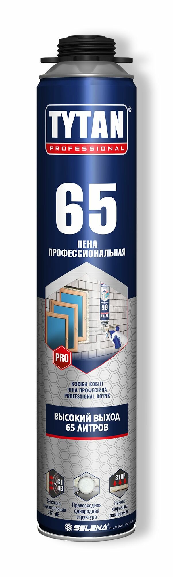 Пена монтажная TYTAN 65 профессиональная 750мл.