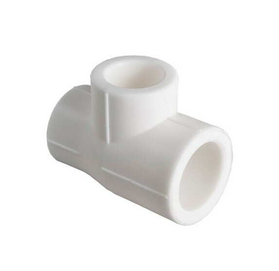 Тройник переходной 50 х 40 х 50 мм PP-R VALTEC под пайку белый
