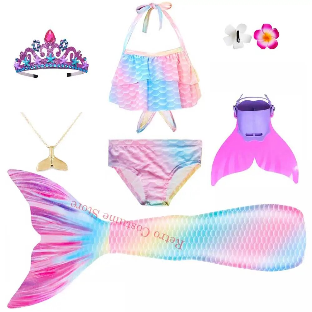 Костюм русалки HEROCROSS для девочек 120, set 1-11