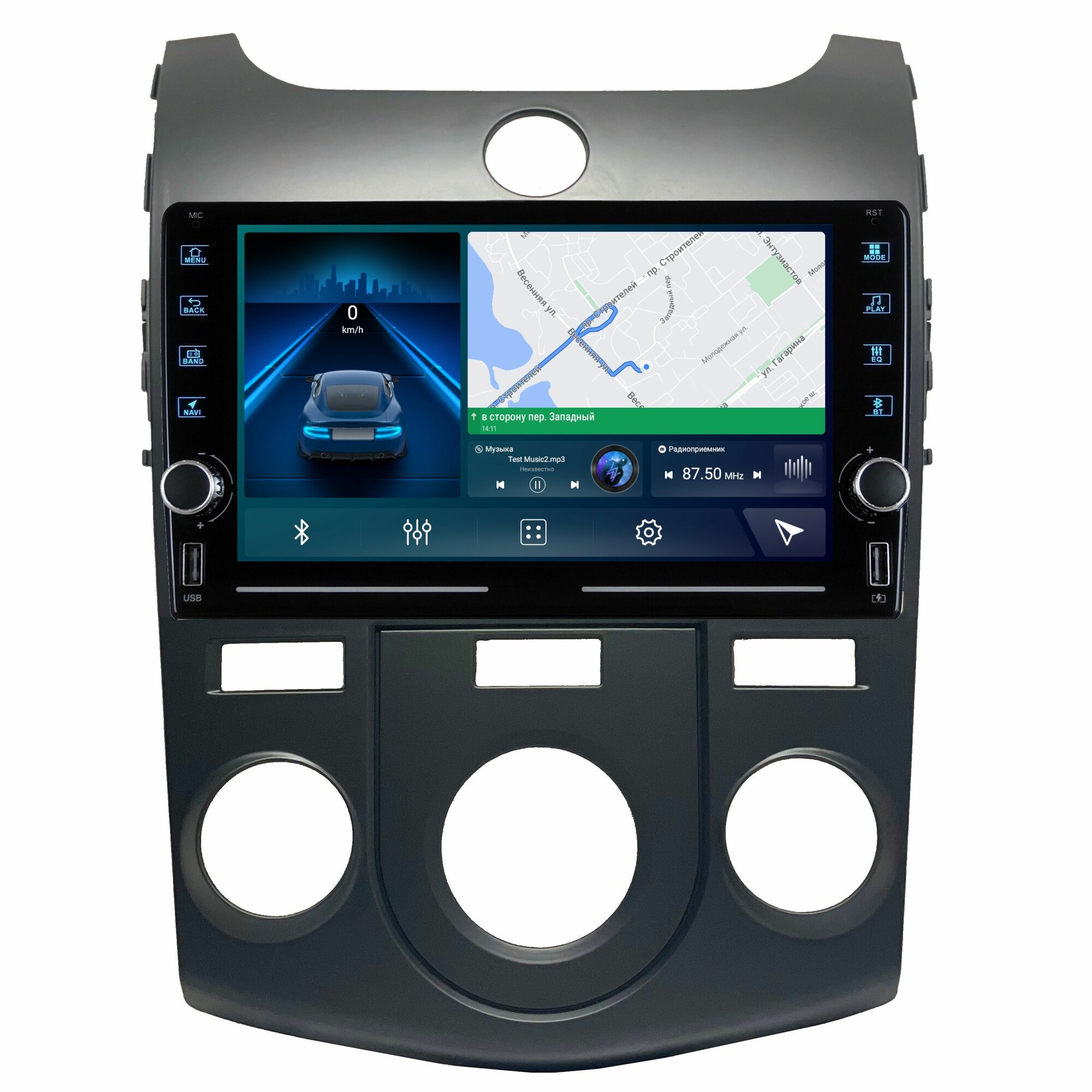 Магнитола R320 Kia Cerato 2 2009-2012 с Кондиционером с Android 13, 4/64Gb память, 8 ядерный процессор, Carplay, DSP, 4G модем (Sim)