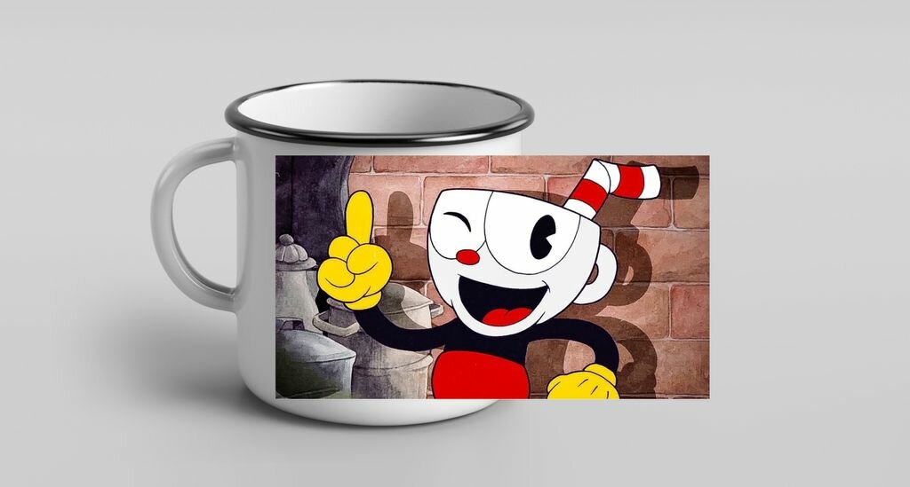 Кружка металлическая эмалированная Cuphead/ Капхед №3