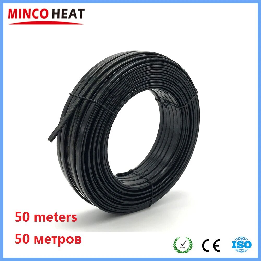 MINCO HEAT саморегулирующаяся нагревательная труба 50 м медная 20 Вт/м 50 м