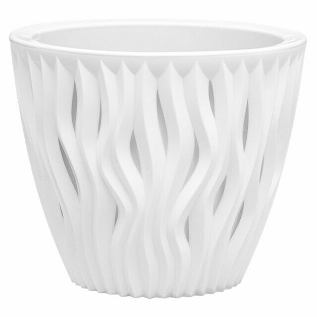 Кашпо Вдохновение 5,7л белый пластик