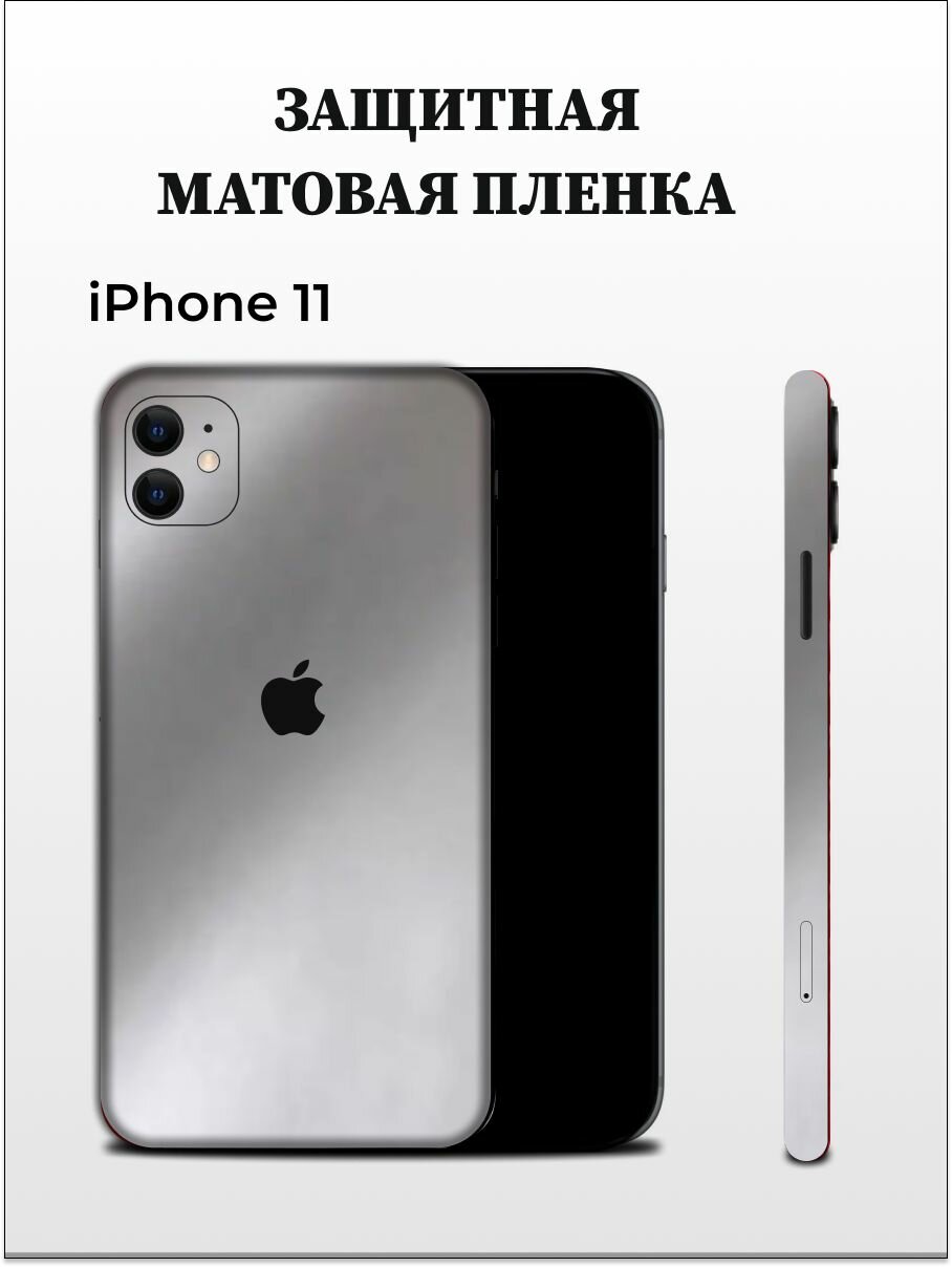 Матовая пленка на iPhone 11 на заднюю панель
