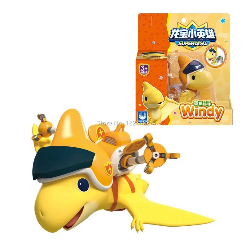 SYANDZ мини фигурки динозавров из АБС-пластика для детей от 7 лет, With Color Box Windy, Унисекс