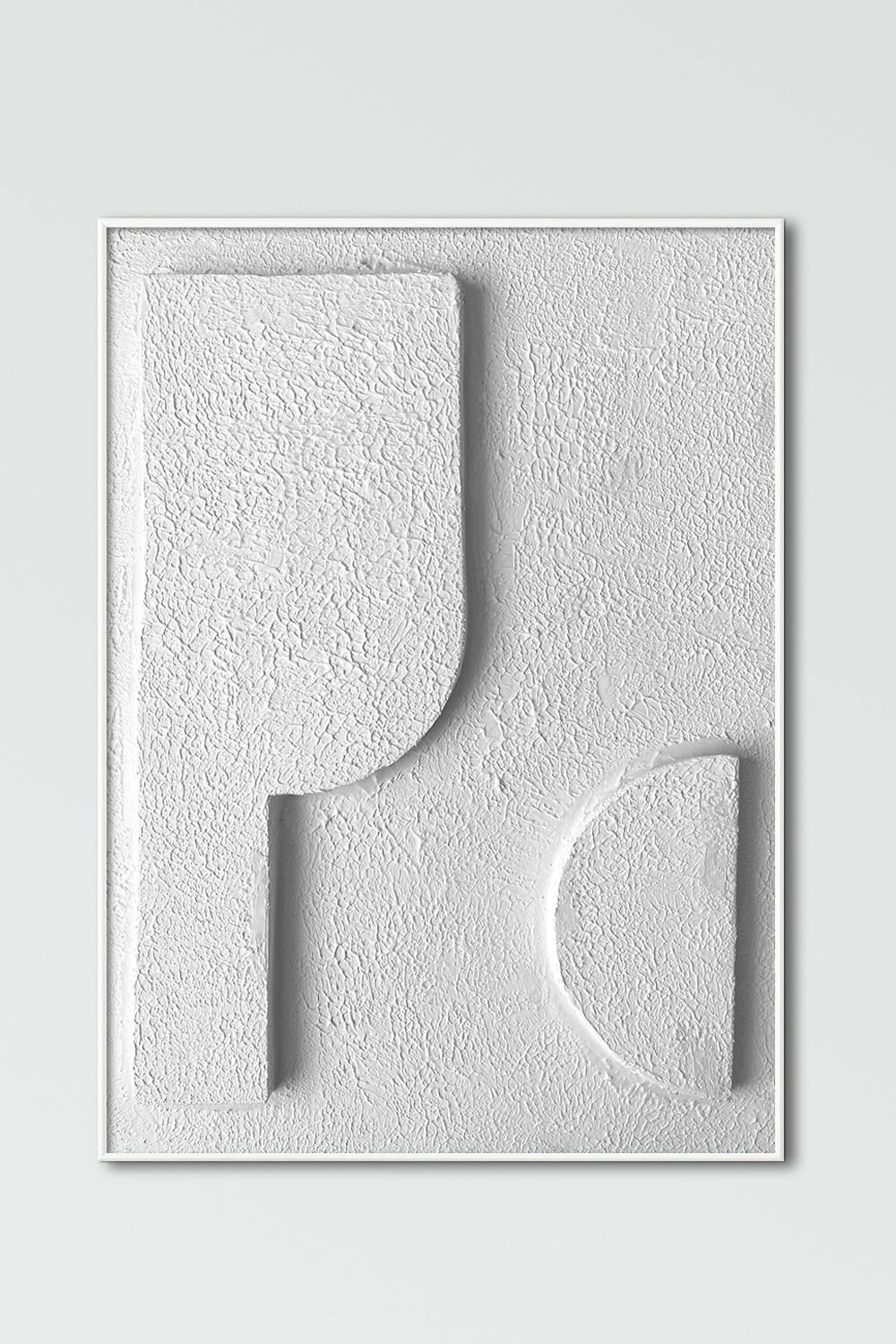 Картина ручной работы объемная DECORMARKT Фигуры №5, в рамке 50х70 см