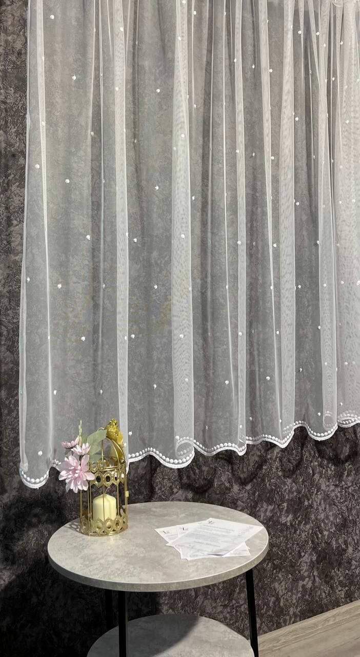 Тюль на кухню вышивка 300х160