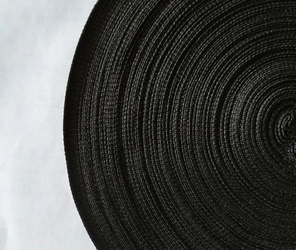 Стропа ременная, лента текстильная (ременная лента), шир. 50мм, цв. Черный, нарезка 5 метров