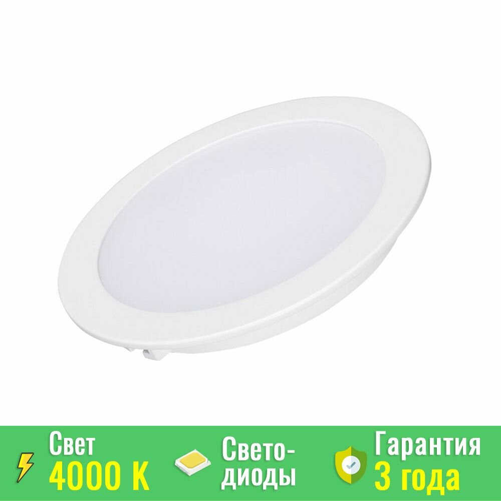 021437 Светильник DL-BL145-12W Day White (ARL, IP40 Металл)