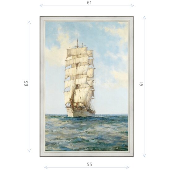 Картина Декор Депо Монтегю Доусона На крыльях ветра Матовая бумага в раме без стекла 91х61 см