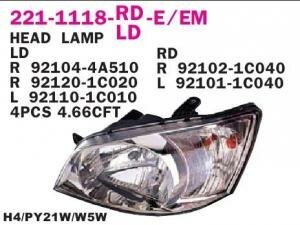Фара головного света левая getz 02-05 Depo 2211118LLDE Hyundai / Kia (Mobis): 921011C040