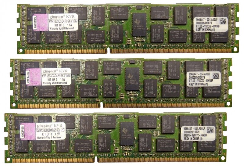 Оперативная память Kingston KVR1333D3D4R9SK3/12GI DDRIII 12Gb