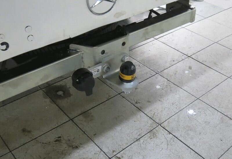 Фаркоп Zincar оцинкованный Mercedes Sprinter (шасси) 2006-2018 гг. (Оцинк. шар) арт. ZM202FE