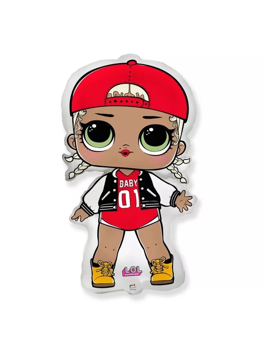 Кукла ЛОЛ ЭмСи Сваг мини / LOL MC Swag, фольгированный шар (14"/36 см ) 1 шт. / FLEX METAL, Испания