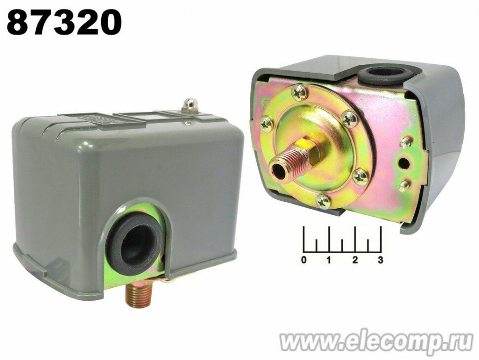 Автоматика 220V с регулировкой давления 1 выход "папа" (№010149(B3))