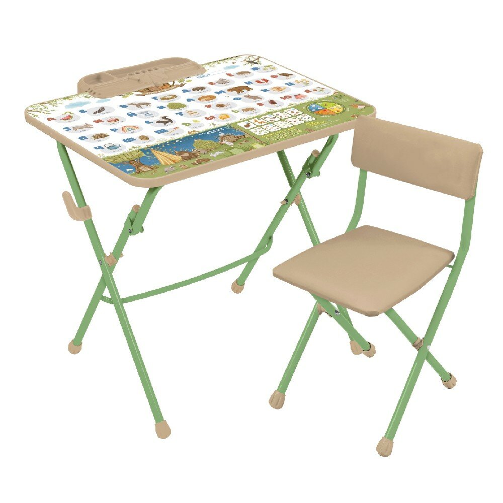 Набор детской мебели Nika пластик металл, стол и стул (КУ1/А2)