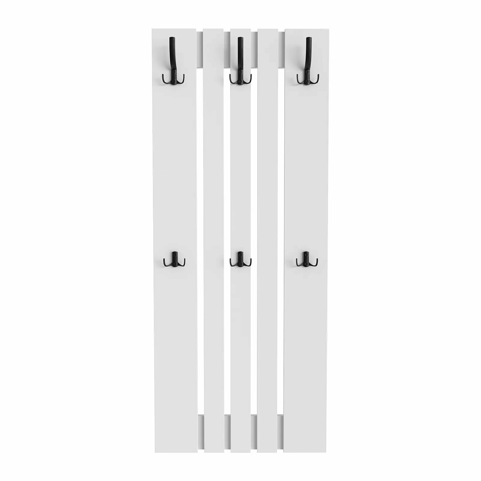 Вешалка Compass ВН-12, настенная, ЛДСП, 60x146x3,2 см, белая