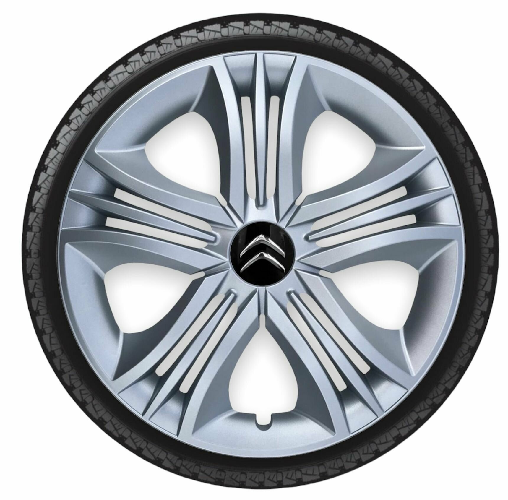 Автомобильные колпаки на диски Jestic ФАН ситроен R16", в комплекте 4 колпака