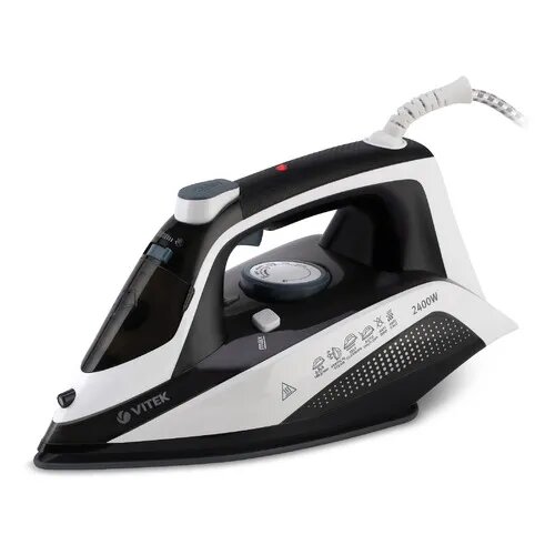 Утюг Vitek VT-8313, 2400Вт, белый/черный