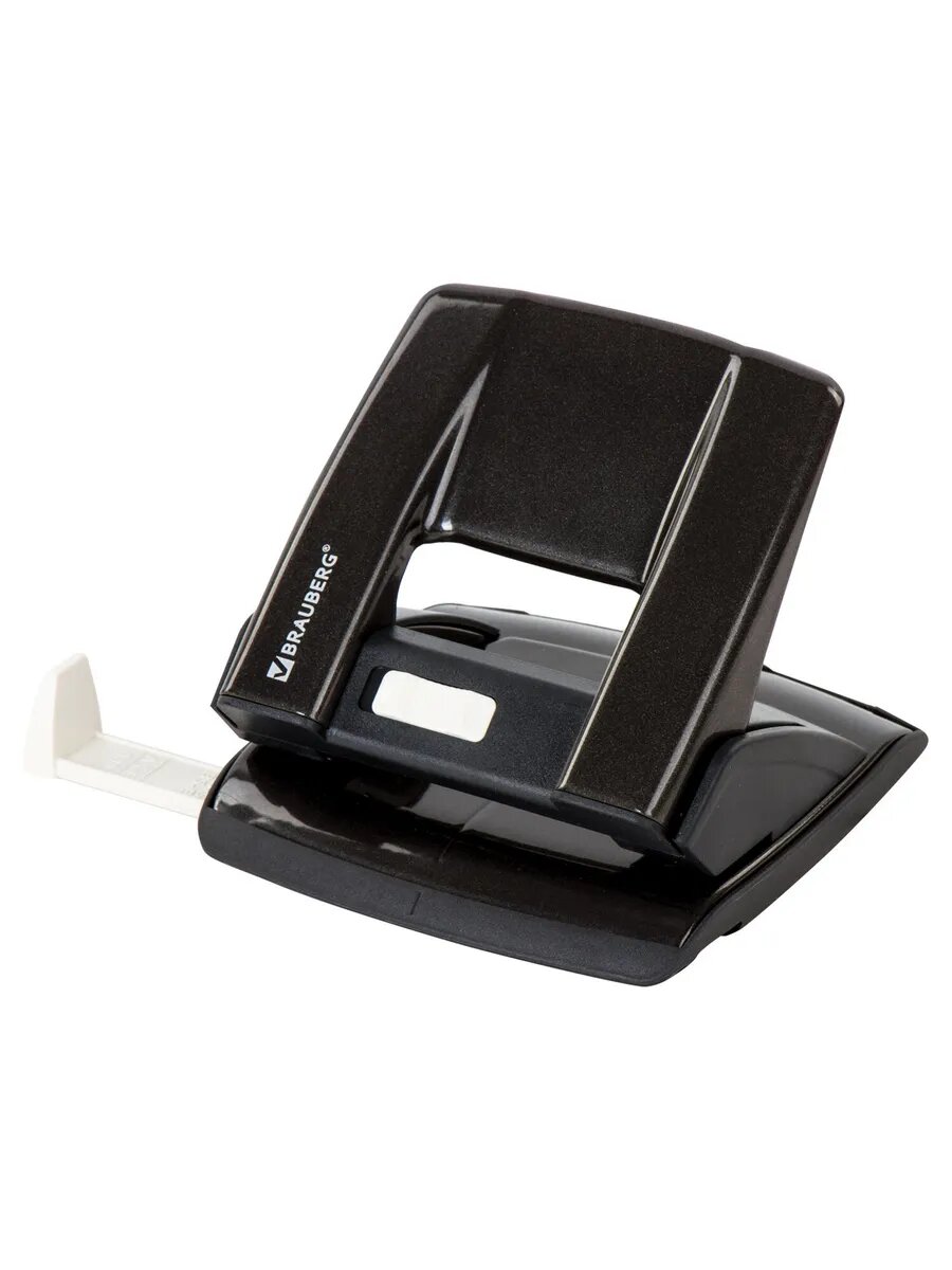 Дырокол металлический BRAUBERG "ULTRA", до 20 листов, черны