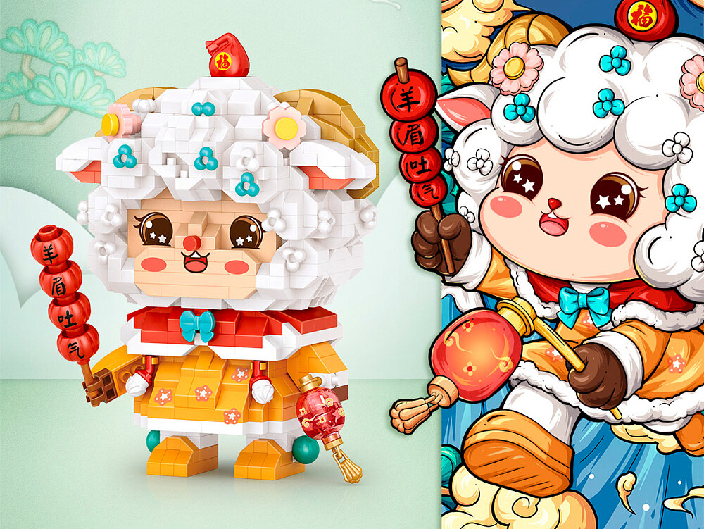 Конструктор LOZ 8926_MK Конструктор Овечка