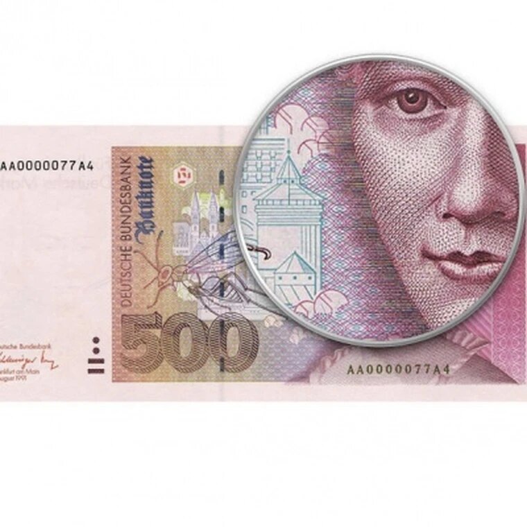 500 немецких марок 1991 года ФРГ сувенирная копия, банкноты и купюры редкие коллекционные