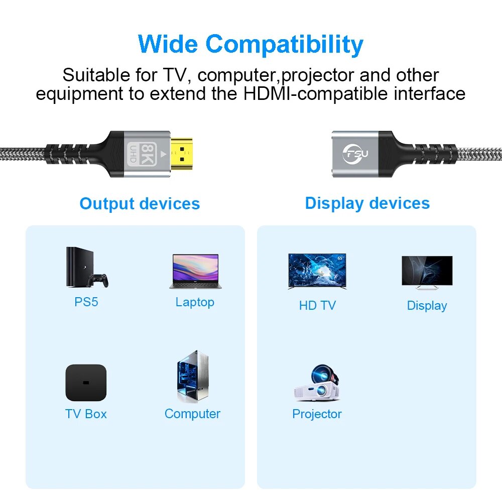 FSU HDMI 8K кабель 2m — фото 1