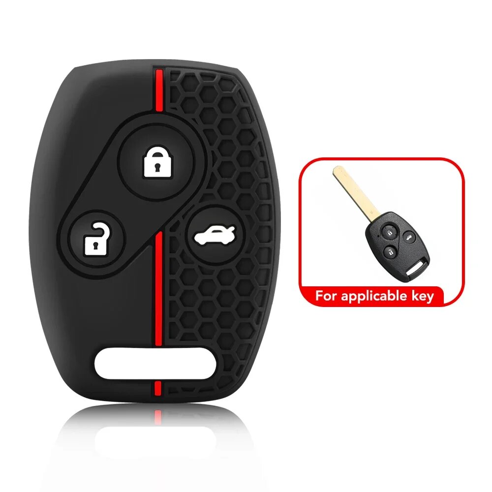 Силиконовый чехол для ключей от машины для Honda Civic 2006-2011 2017, Accord CRV 2003 2007, Jazz HRV