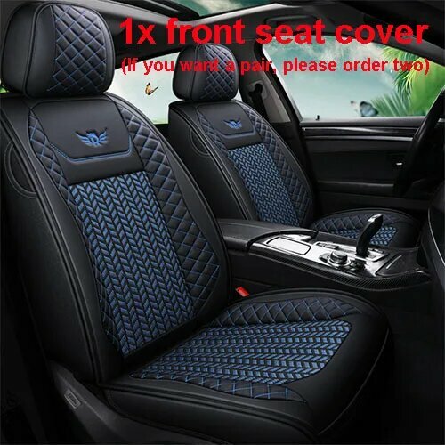 Кожаные чехлы для автомобильных сидений для Skoda Octavia A5 Fabia 1 2 Octavia Tour rs Karoq A7 Felicia Kodiaq Rapid Spaceback KAMIQ аксессуары Blue Front