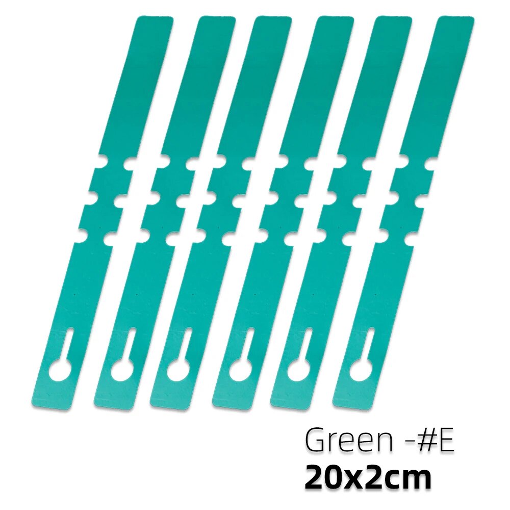 Многоразовые подвесные бирки для растений ПВХ 100 PCS, Зеленый, E