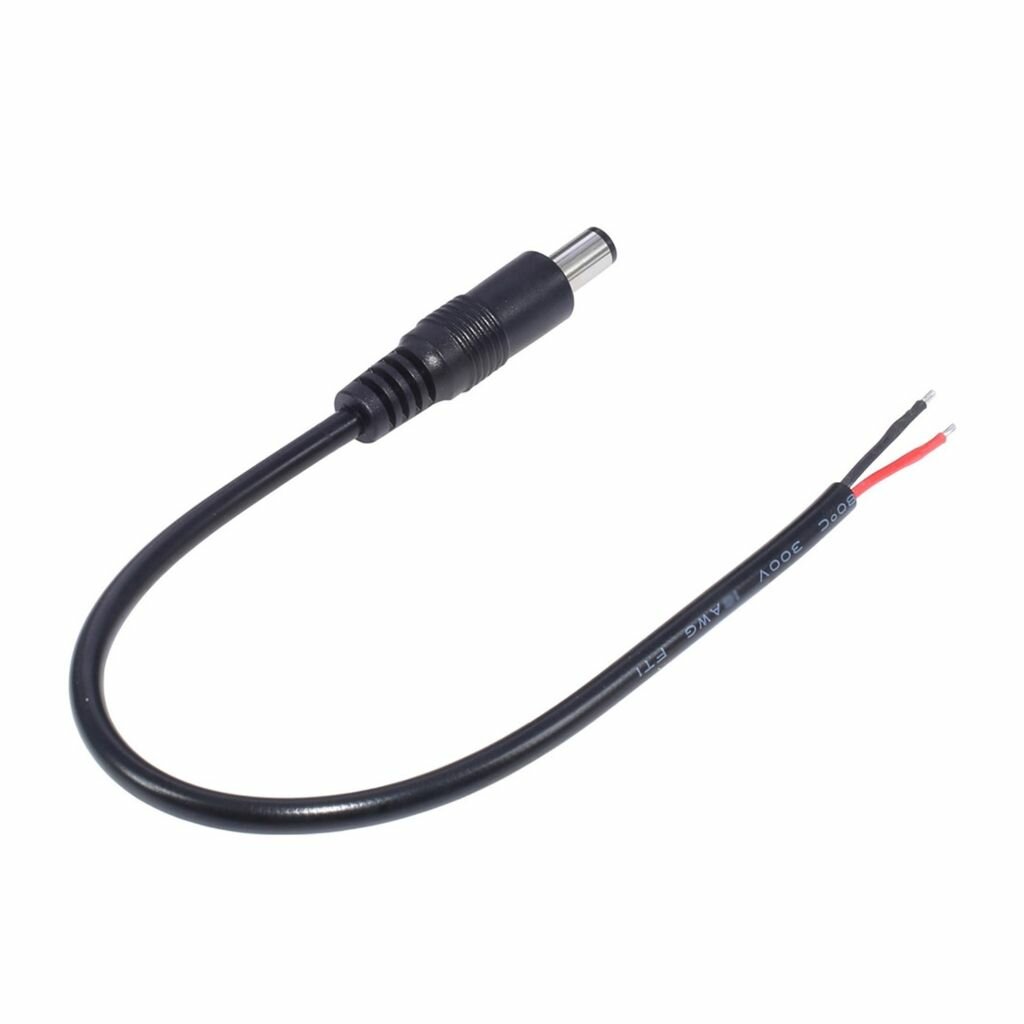 2-контактный шнур питания с витком 7.4x5.0 мм-30 см