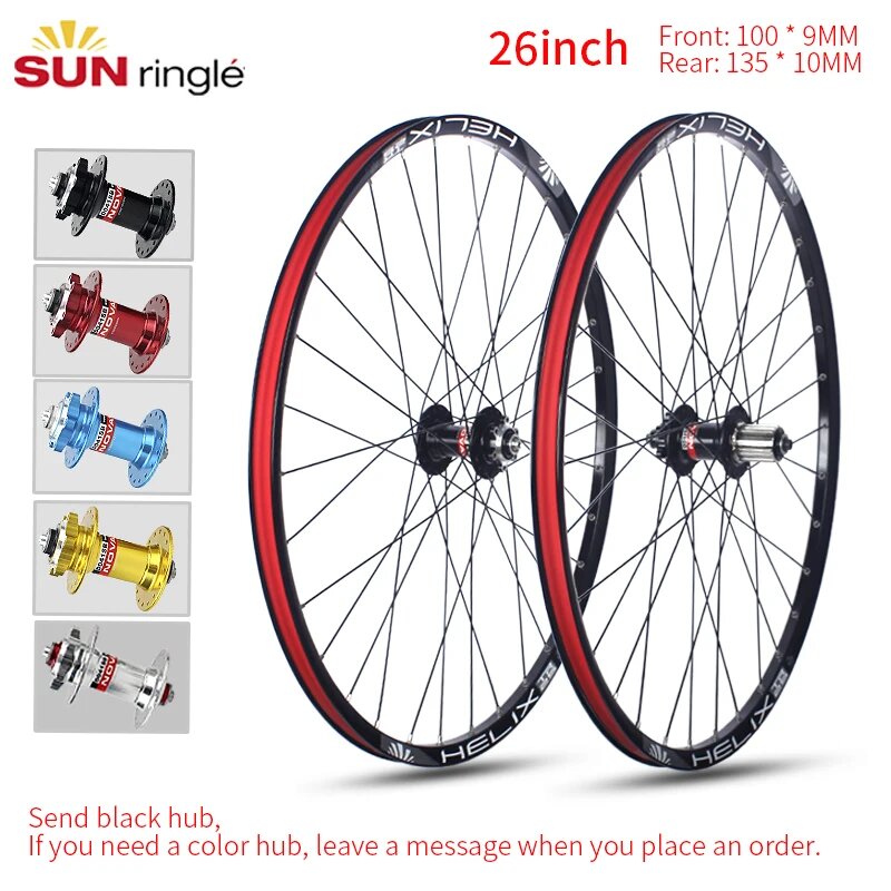 SUNRingle TR25 MTB колеса 26/27,5/29 дюймов Novatec D041/D042 7-12S 26 100X135 1 pair