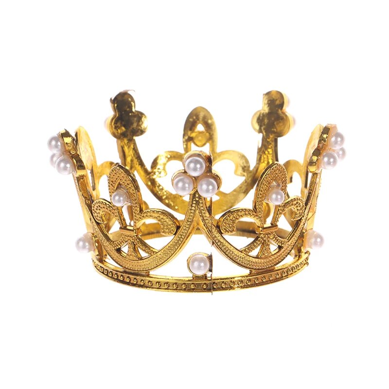 1 шт. мини Корона торт украшение принцесса Топпер жемчуг тиара Корона выпечки украшения DIY торт День рождения корона украшения оптовая продажа