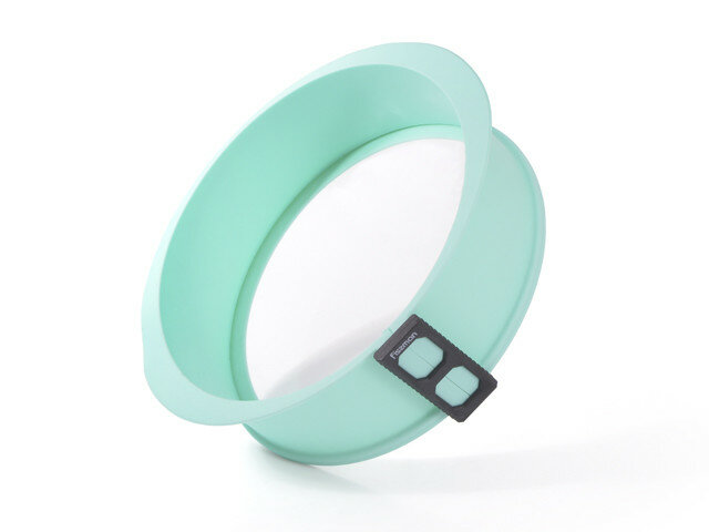 6579 FISSMAN Разъемная форма для выпечки 25x7,5см (силикон с дном из жаропрочного стекла)