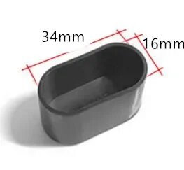 Накладки на ножки стула 16x34mm black