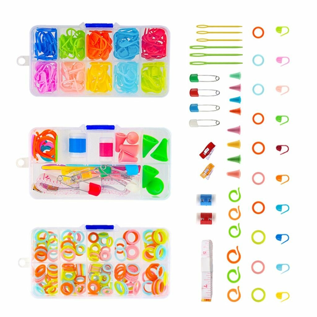 Набор разноцветных пластиковых маркировочных кнопок