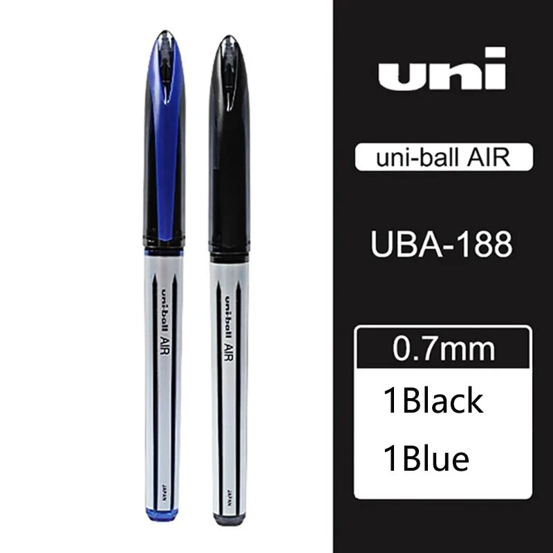 Uni Ball Air Micro Гелевая ручка 0,5/0,7 мм Темно-синий, 2pc Set1 0.7