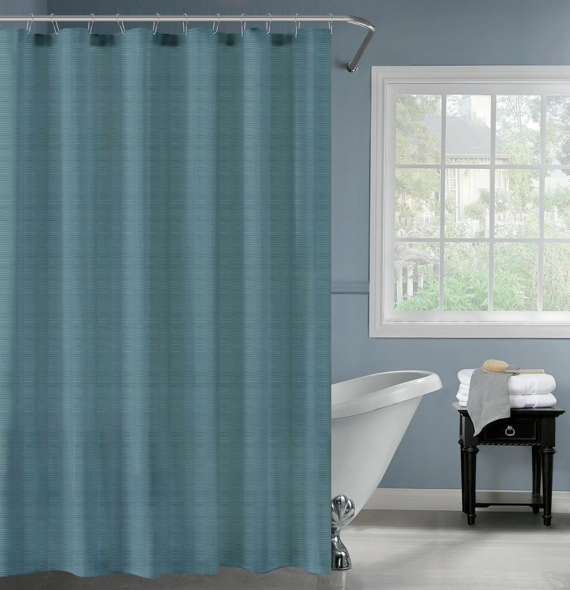 Штора для ванной Swensa Swanny SWC-80-24-TRQ 200x180 см полиэстер цвет бирюзовый