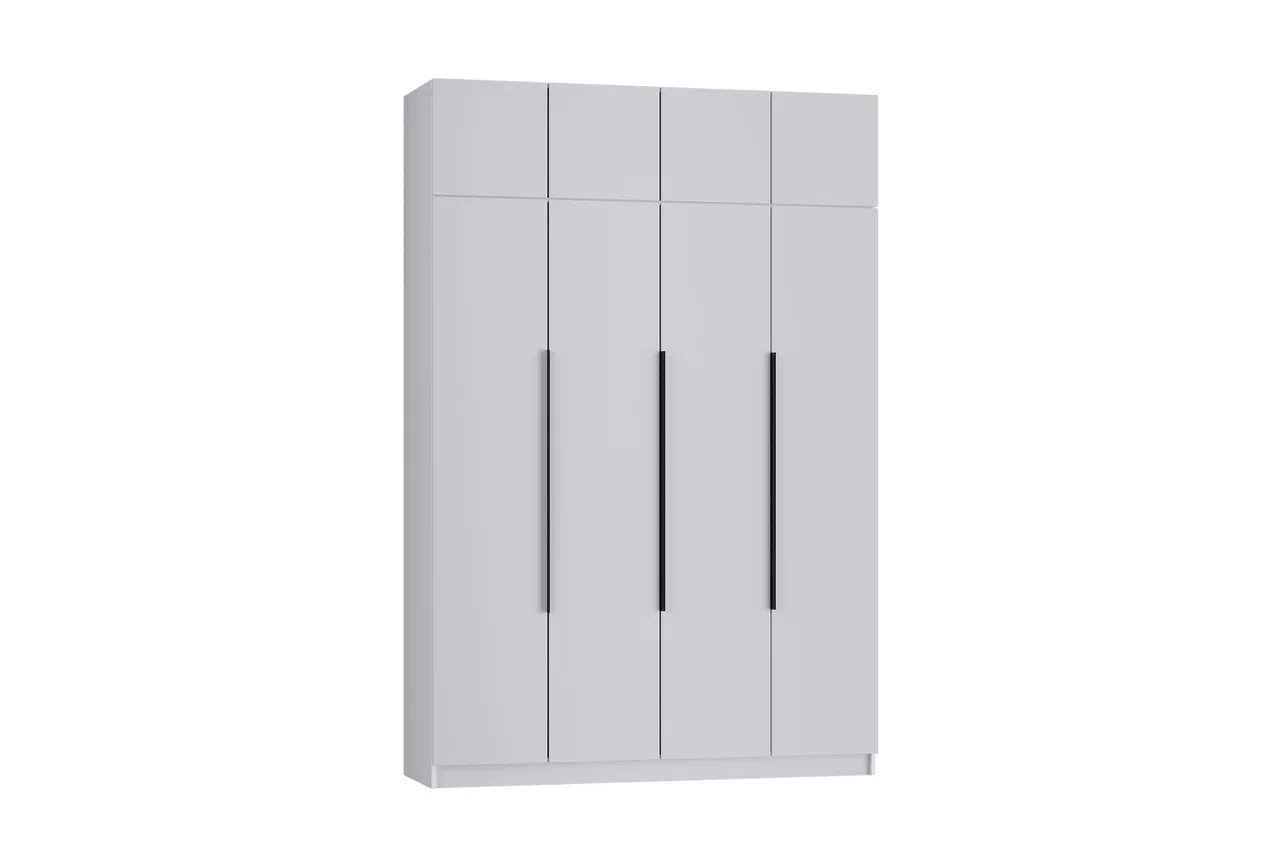 Шкаф Джетон 4 1800-550-2300 наполнение платье/белье/платье цвет белый